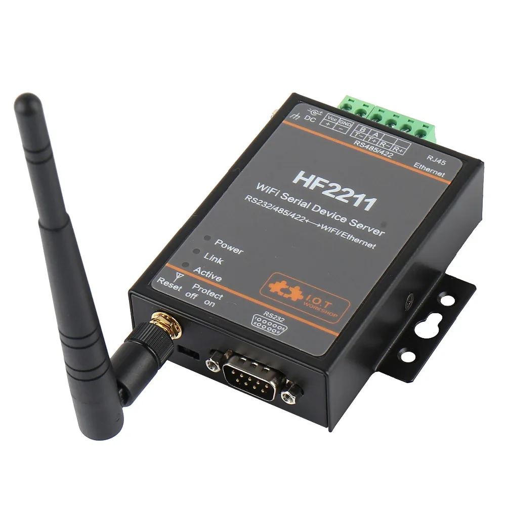 Convertidor Ethernet HF2211 Industrial Modbus Serial RS232 RS485 RS422 A WiFi, módulo ...
