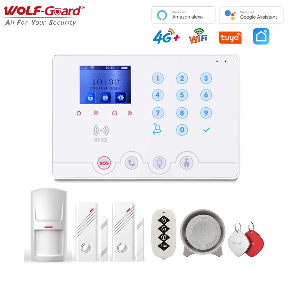 Wolf-Guard-W4Q-WIFI-4G-3G-GSM-Color-Display-Home-Security-Alarm-System ...