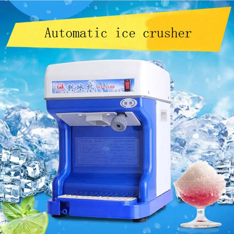 220V Commercial Electric Cube Ice Crusher Shaver Machine For Coffee ...