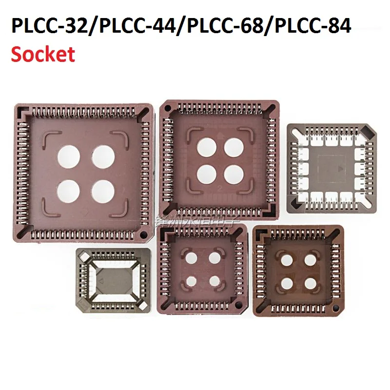 5pcs Integrated Circuit Adapter Ic Socket Plcc-32 Plcc-44 Plcc-68 Plcc ...