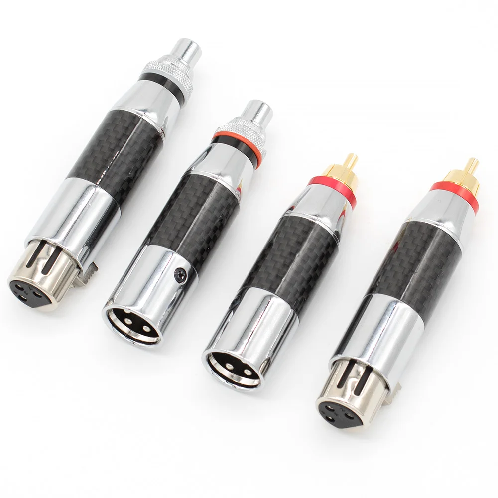 PURELINE Rhodium plated XLR to RCA adapter RCA male to XLR male female ...