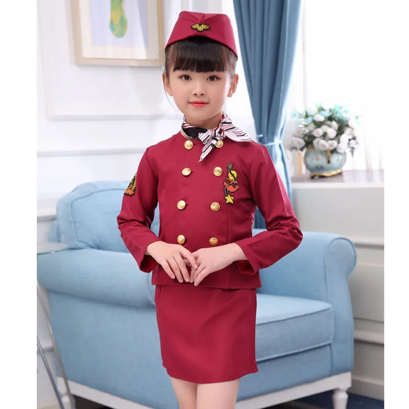 Flight Attendant Costume For Kids