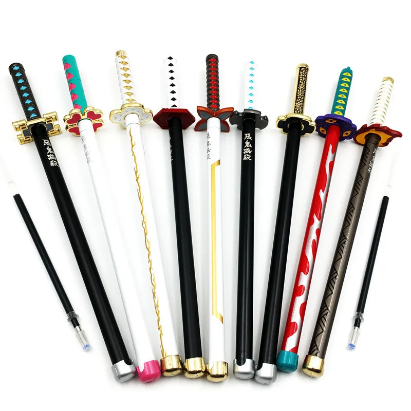 17-Styles-Anime-Demon-Slayer-Weapon-Sword-Model-Gel-Pen-0-5mm-Black ...