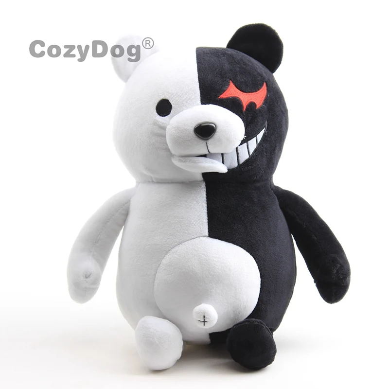 26 cm Anime Monokuma Plush Toys Doll Peluche Cue Black White Teddy Bear ...