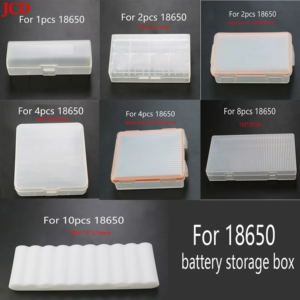 Hard-Plastic-18650-Battery-Storage-Boxes-Case-Holder-With-Clip-For-1-2 ...