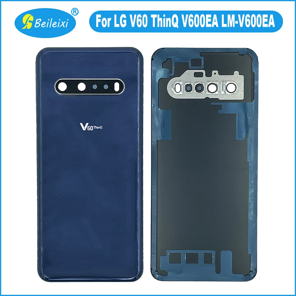 For Lg V60 Thinq V600ea Lm-v600ea Glass Battery Cover Rear Housing Case ...