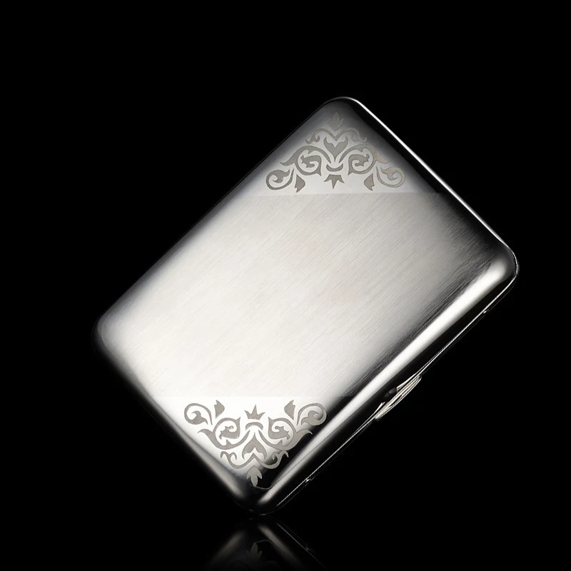 Portable-Stainless-Steel-Cigarette-Case-Box-for-16-Cigarettes-Case ...