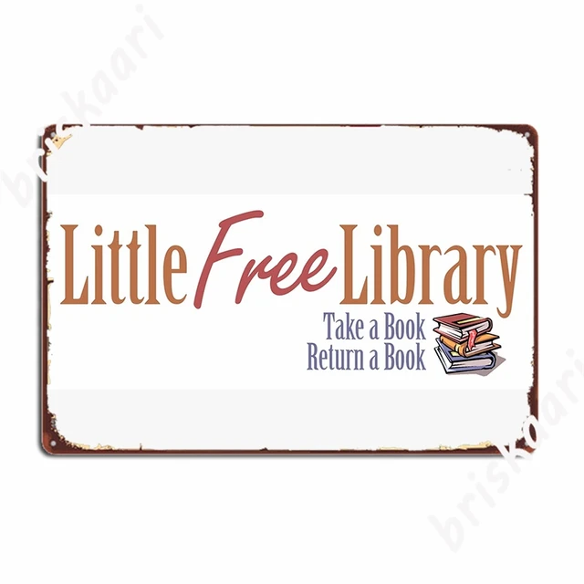 Vintage Library Sign