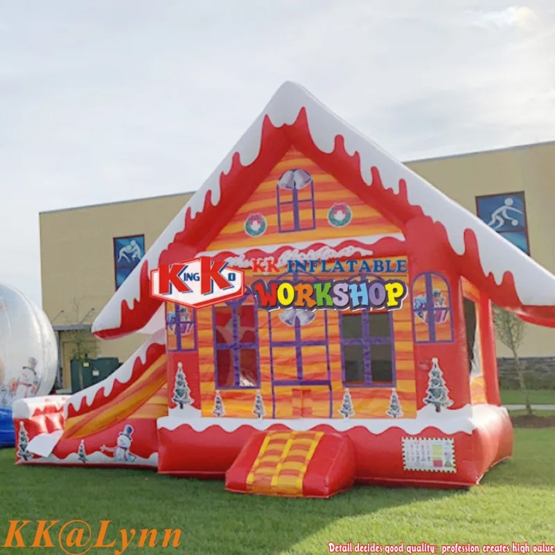 Christmas-Inflatable-Combo-Santa-Gift-Jumping-Castle-Air-Bouncer-To ...