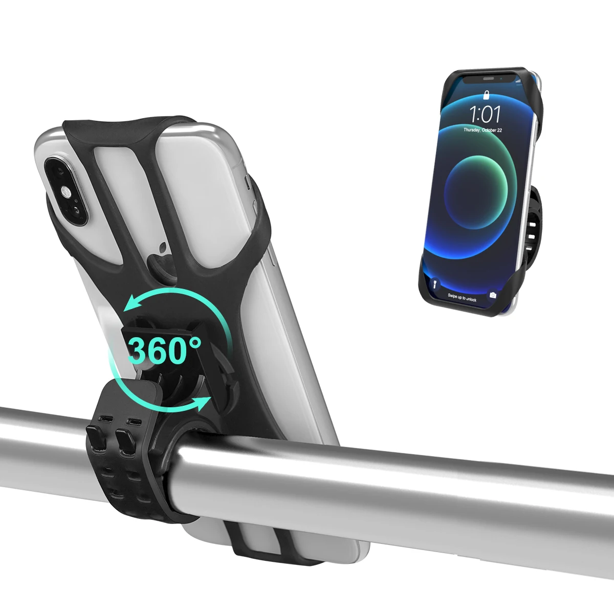 Minthouz Afneembare 360 ° Rotatie Fiets Telefoon Houder Fiets Mobiele ...