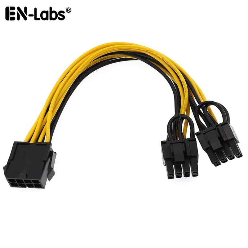 Fonte de alimentação para pc 20cm, cpu molex 8 pinos para 2 pci e 8 (6 ...