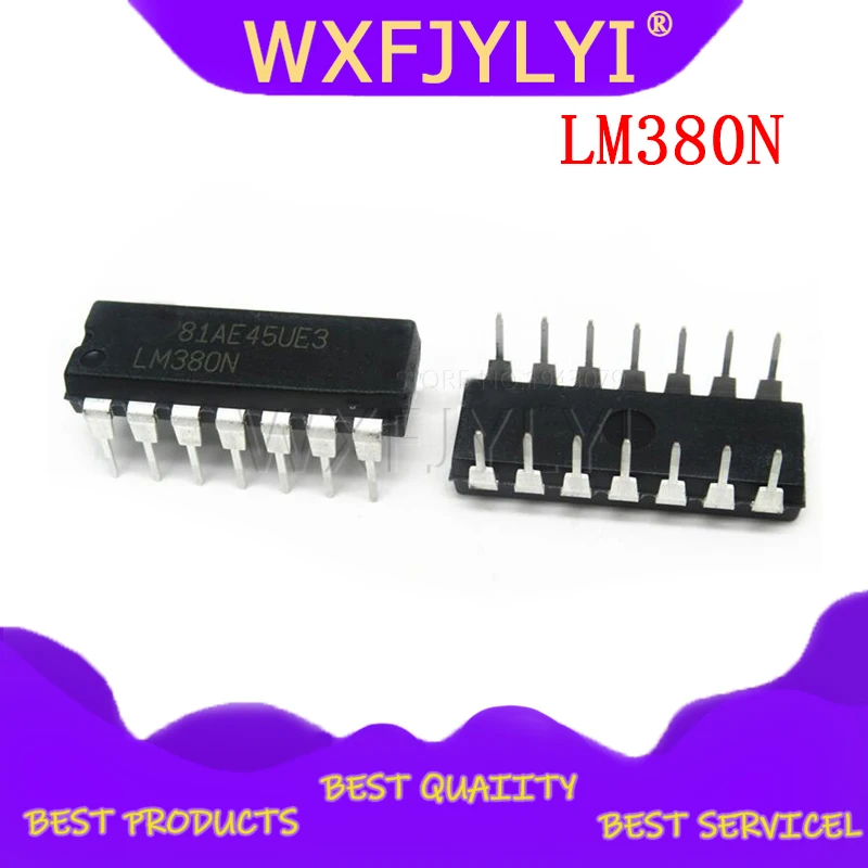 5pcs/lot LM380N LM380 380N DIP DIP 14 audio amplifier p new original ...