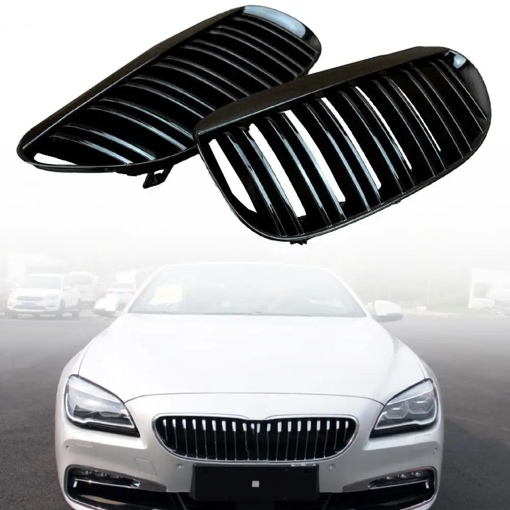 80%Hot Sale 1Pair Grille Double-slat Easy to Install ABS Front Center ...