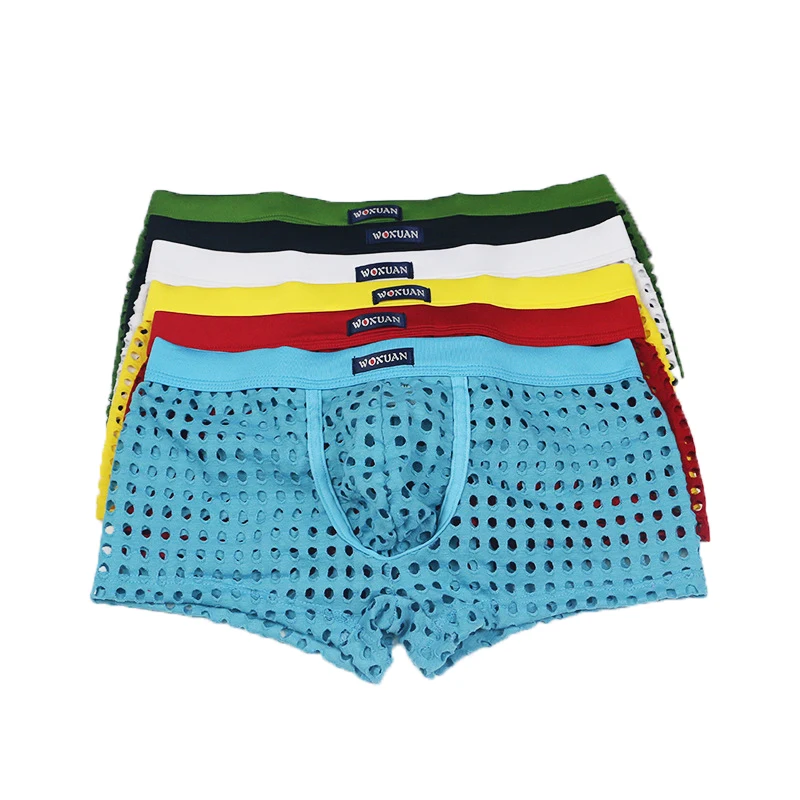 Bóxer de malla transparente para hombre, ropa interior erótica ...