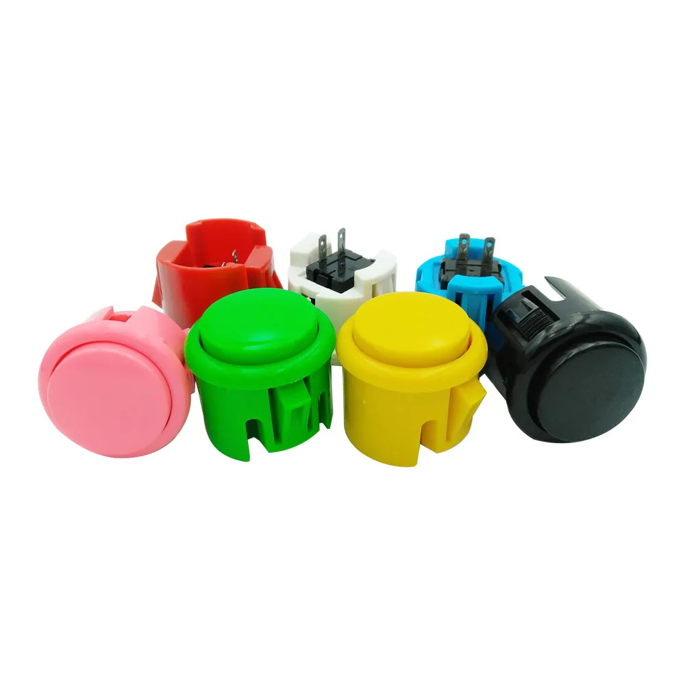 10-pieces-30mm-bracket-mounted-arcade-game-machine-push-button-switch ...