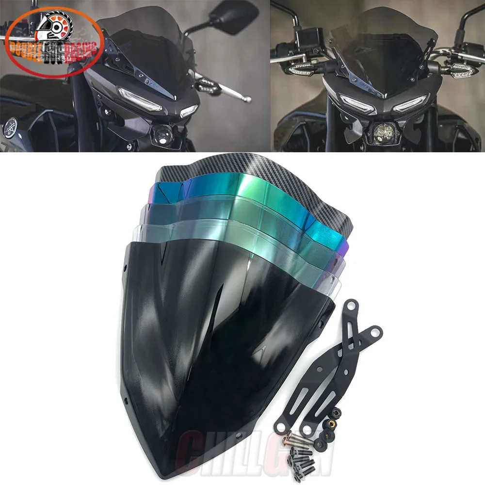 Motorcycle Sports Touring Front WindScreen Windshield Viser Visor Wind ...