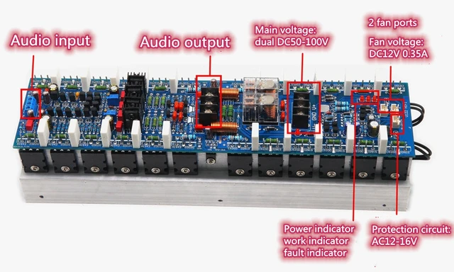 1000w Audio Amplifier Circuit Diagram
