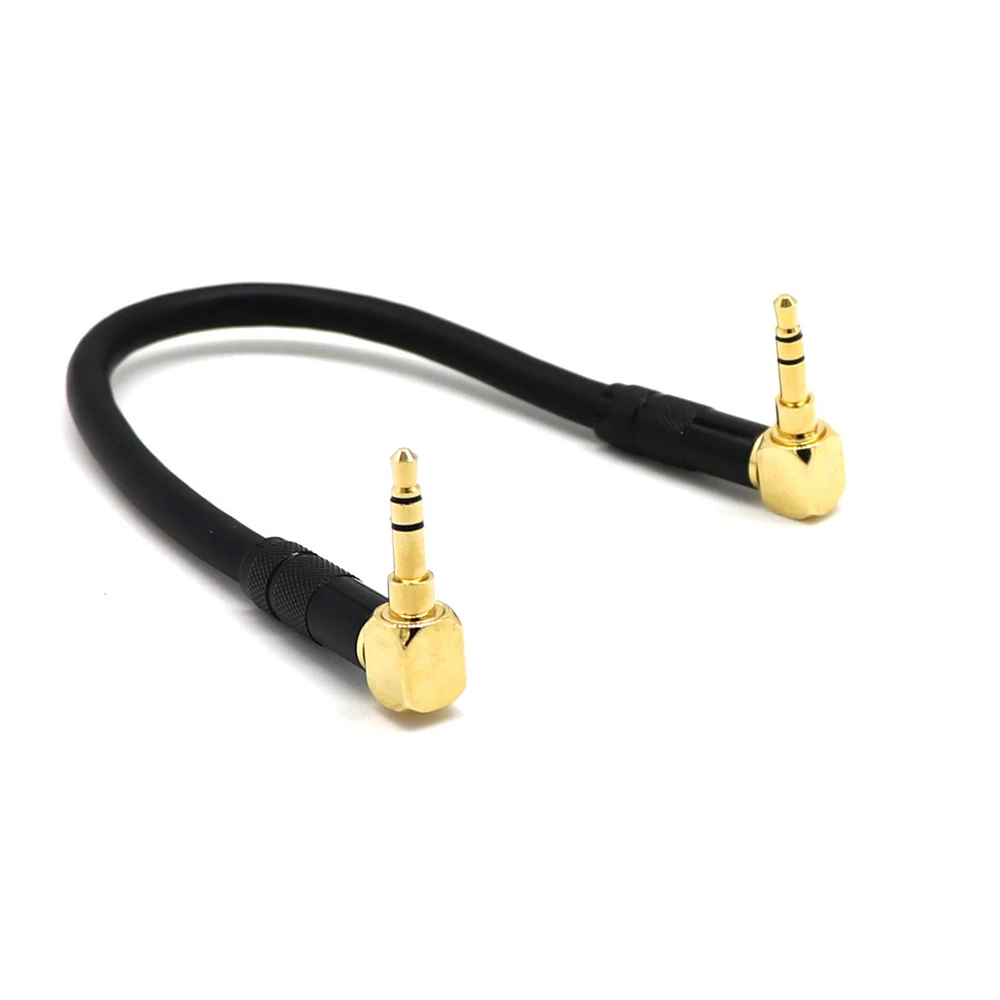 High Quality Jack Audio Cable 3.5 Male To Male Aux Cable 90 Degree ...