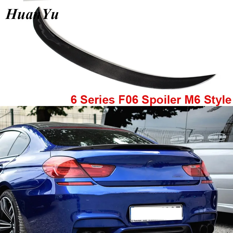 Carbon Fiber Rear Spoiler Wing for BMW F06 F12 640i 650i M6 Gran Coupe ...