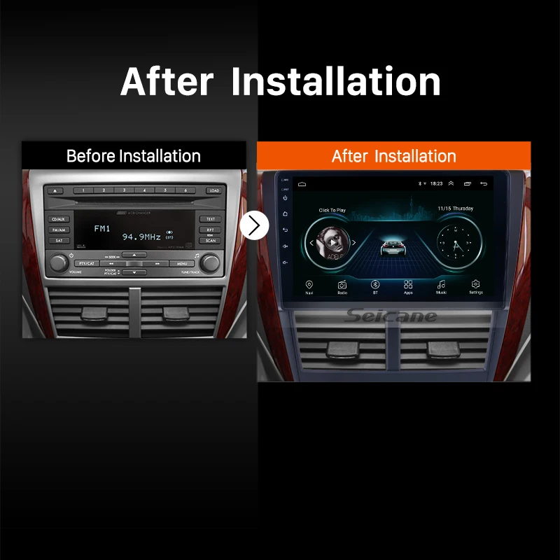 Seicane Android 8,1 9 дюймов Автомобильный мультимедийный плеер для ...