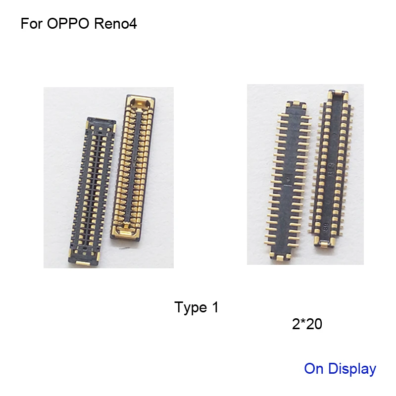 2PCS-FPC-connector-For-OPPO-Reno4-LCD-display-screen-on-Flex-cable-on ...