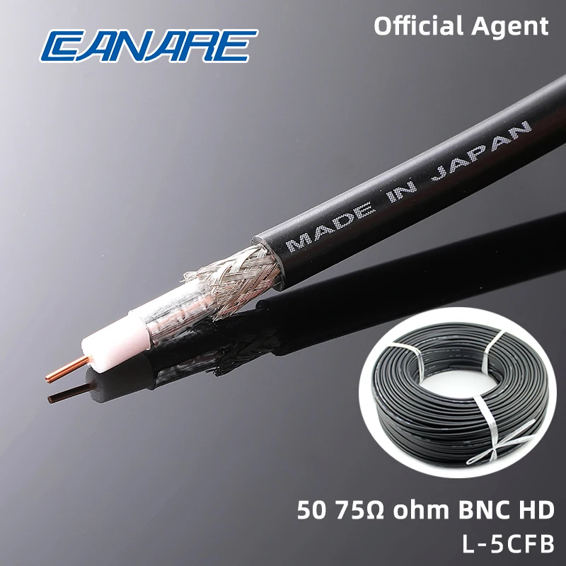 CANARE 50 75 Ohm BNC Video Cable HD Digital Coaxial LV 61S L 5CFB L 4CFB L 3CFB 4K AL Foil ...