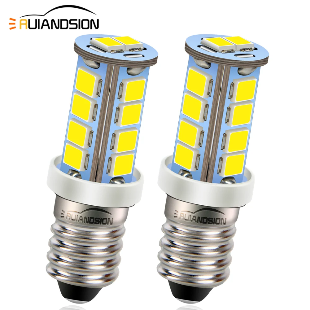 2Pcs-New-Lamp-2835-Smd-18-Led-Bulb-Dc-6v-12Volt-White-Mes-E10-1447 ...