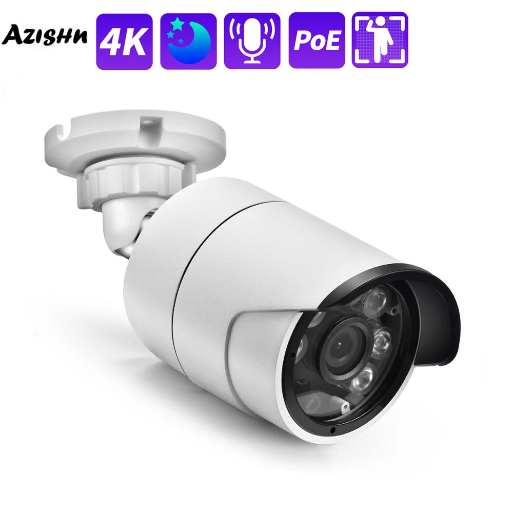 H-265-Ultra-HD-4K-IP-Camera-Color-Night-Vision-Audio-Metal-Bullet ...