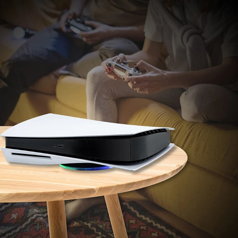 Adjustable RGB Console Stand,LED Atmosphere Light Base for PS5 Game ...