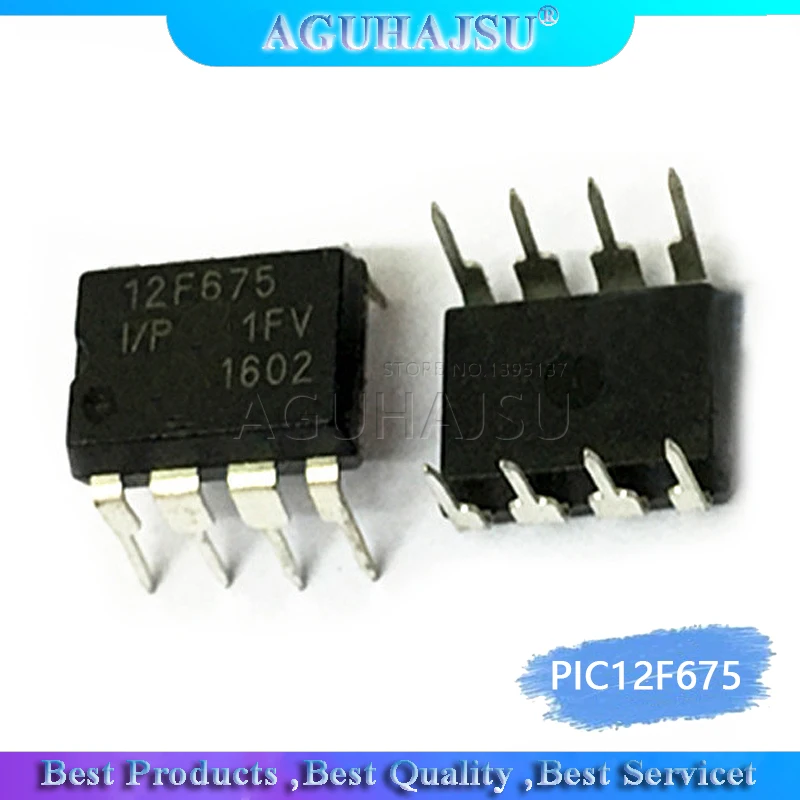 2PCS-12F629-12F675-DIP8-PIC12F629-I-P-PIC12F675-I-P-PIC12F629-PIC12F675 ...