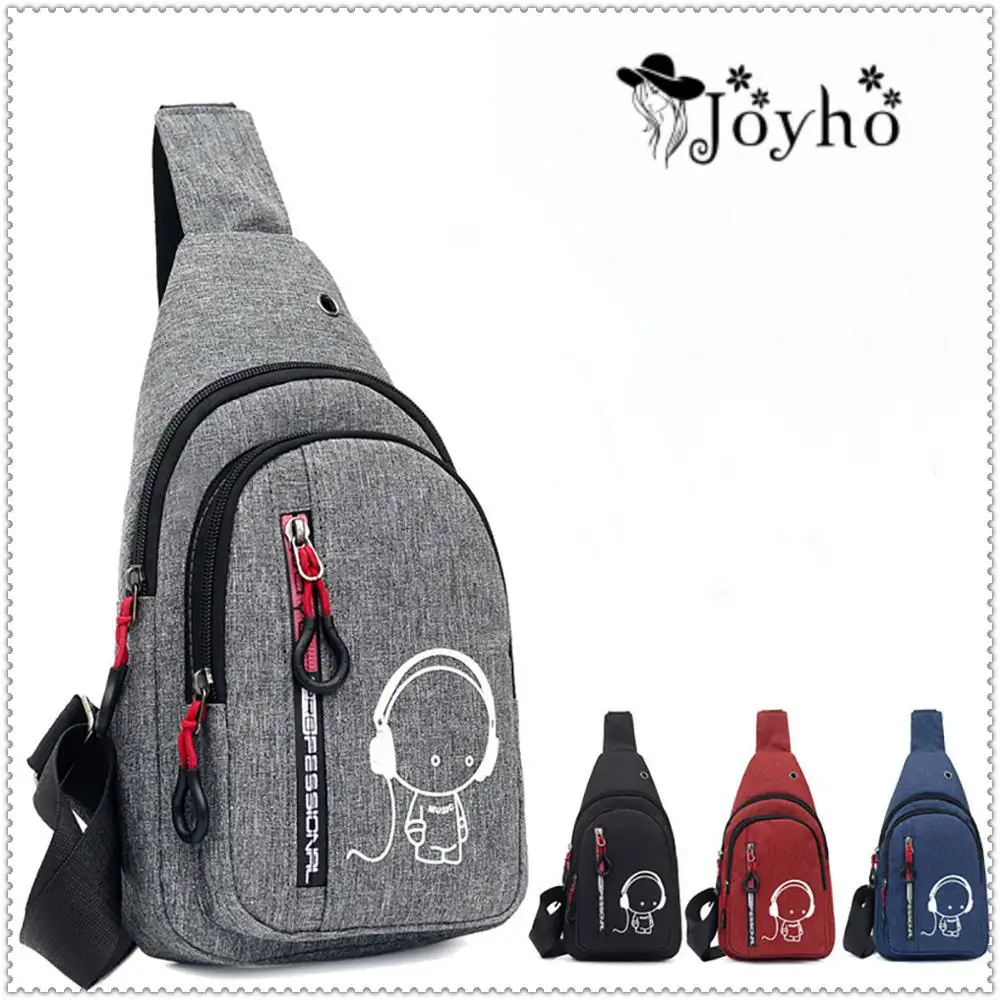 Luminous oxford Women men Chest Bag Small Bag Wild Messenger Bag ...