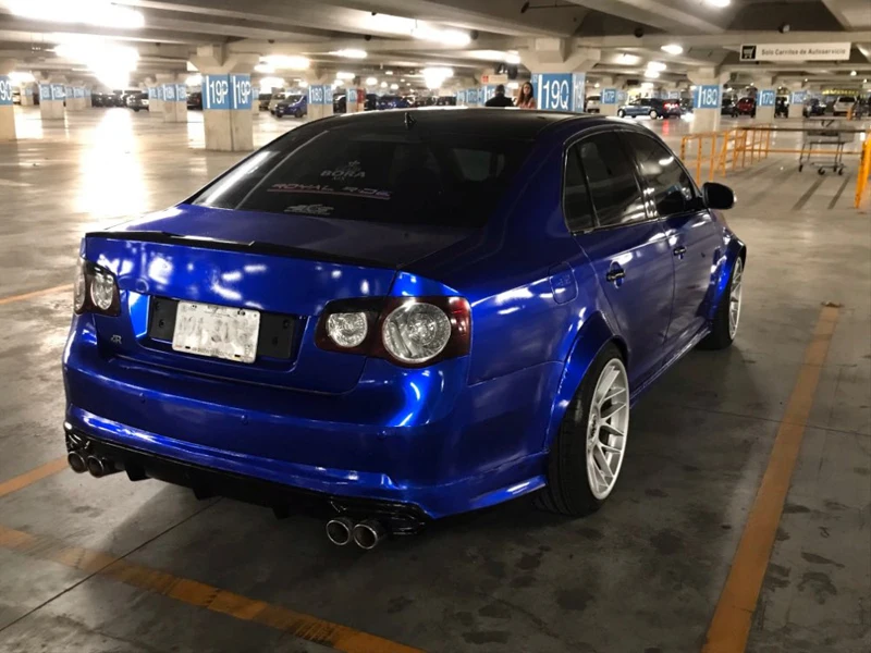 Gloss Candy Metallic Blue Vinyl For Car Wrap Midnight Blue Glossy Film ...