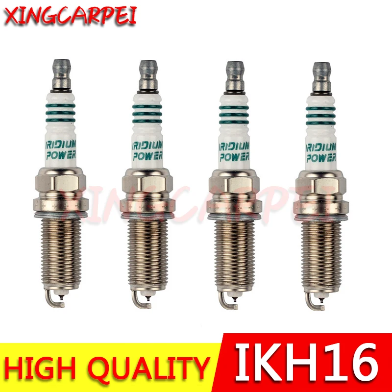 Bujía de iridio IKH16 5343 para coche, accesorio apto para Nissan, Renault, Peugeot, 4 unidades ...