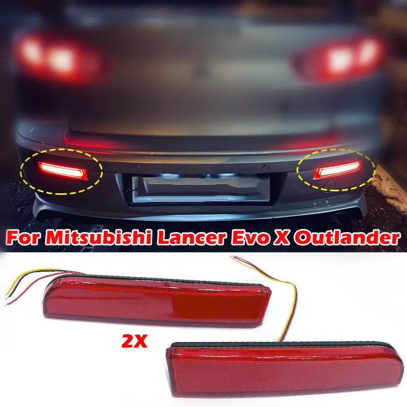 คู่ LED Bumper Reflector ไฟเลี้ยวสัญญาณไฟหมอกโคมไฟสำหรับ Mitsubishi ...