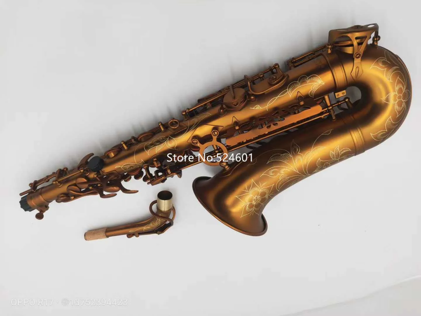 High Quality Alto Eb Tune E Flat Saxophone Lacquer Gold Antique Copper ...