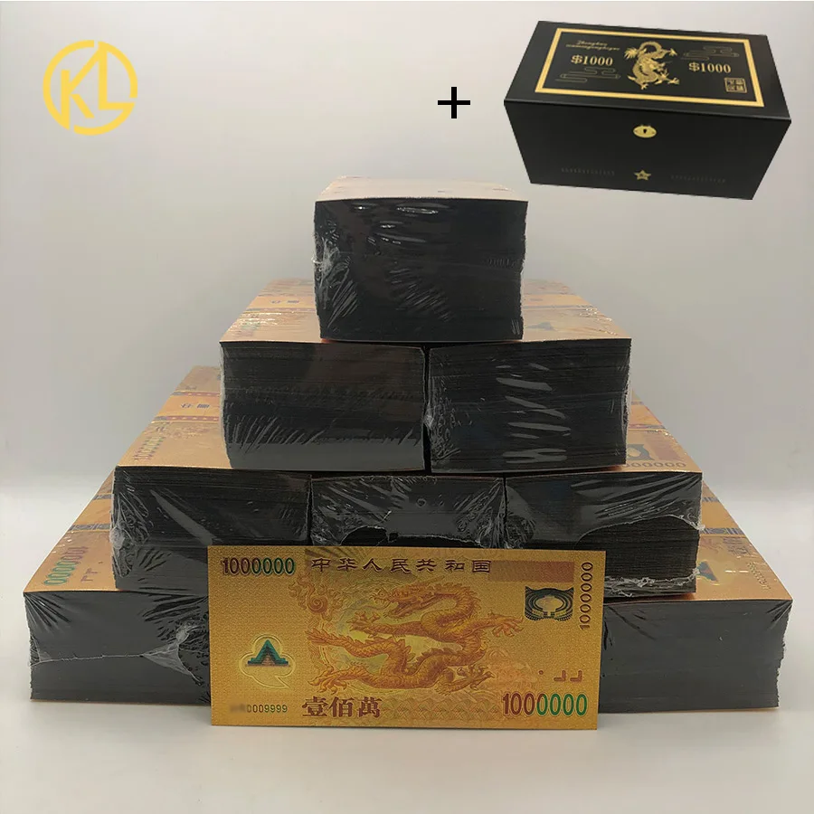 1000-1200-pcs-1000000-RMB-Dragon-Gold-Foil-Banknotes-with-Security-UV ...