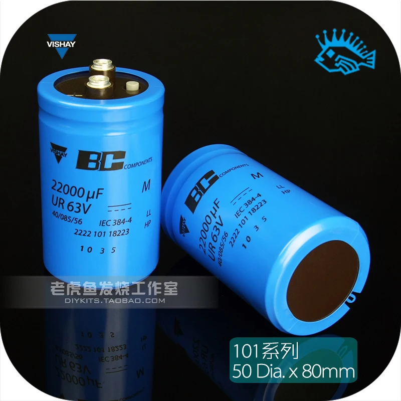 1pcs Original electrolytic capacitor BC VISHAY 22000uF 63V 101 series ...