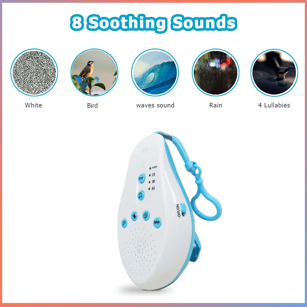 Baby White Noise Machine Baby Monitor Home Sleep Soother Relaxation ...