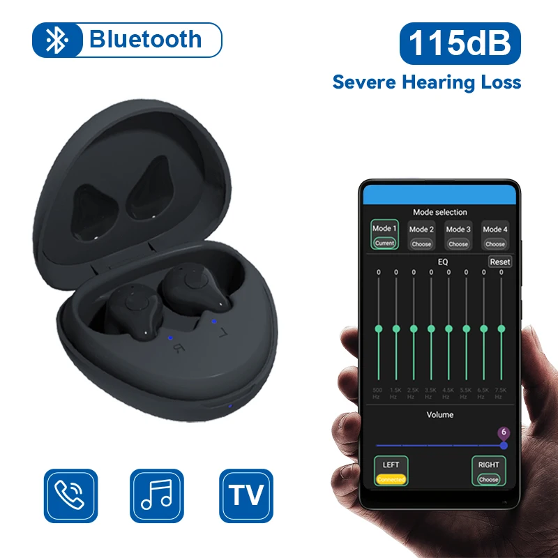 Bluetooth Hearing aids 16 Channels Wireless Hearing Aids Digital Severe ...