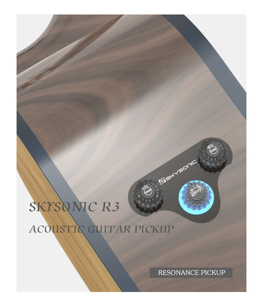 skysonic R3 free boost aocustic guitar pickup,