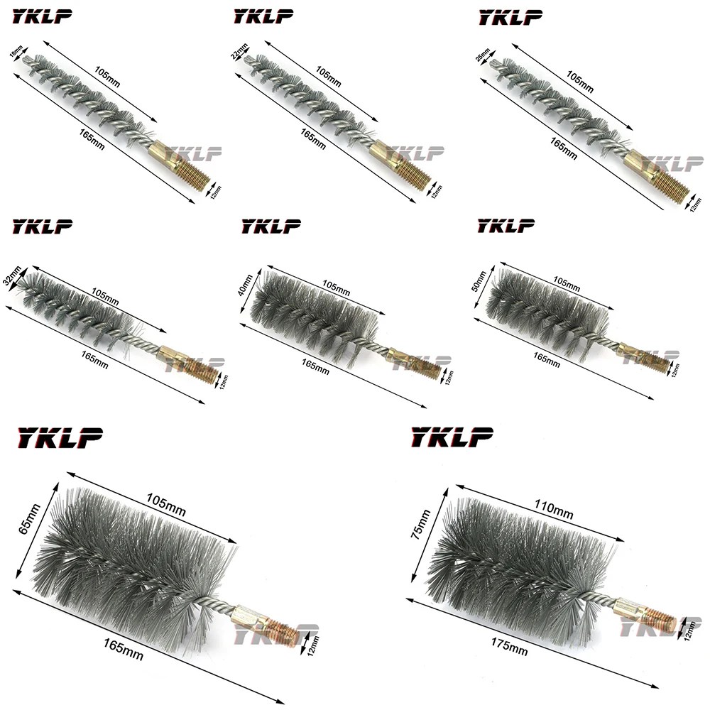 Thread Wire Brush Metal Handle 18/22/25/32/40/50/65/75mm Brush Working ...