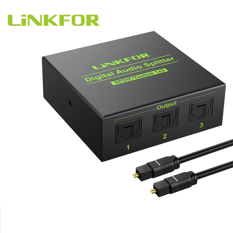LiNKFOR-3-way-Aluminum-Alloy-Spdif-Toslink-Optical-Digital-Audio ...