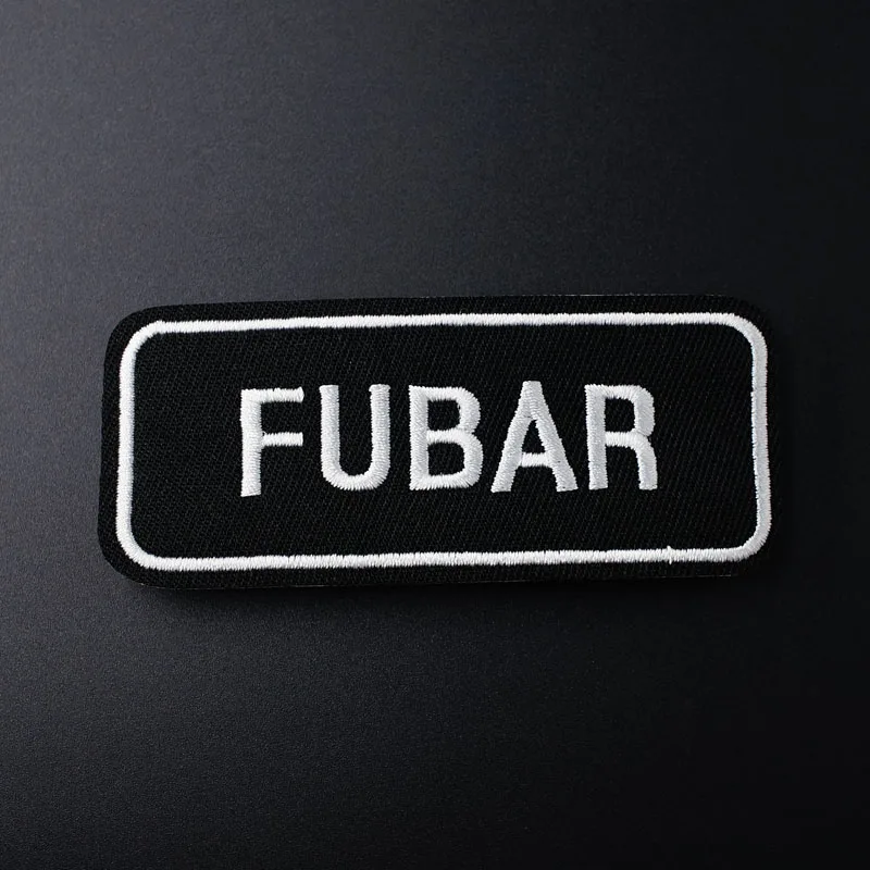 FUBAR-Embroidery-Patches-for-T-shirt-Iron-on-Stripes-Appliques-Clothes ...