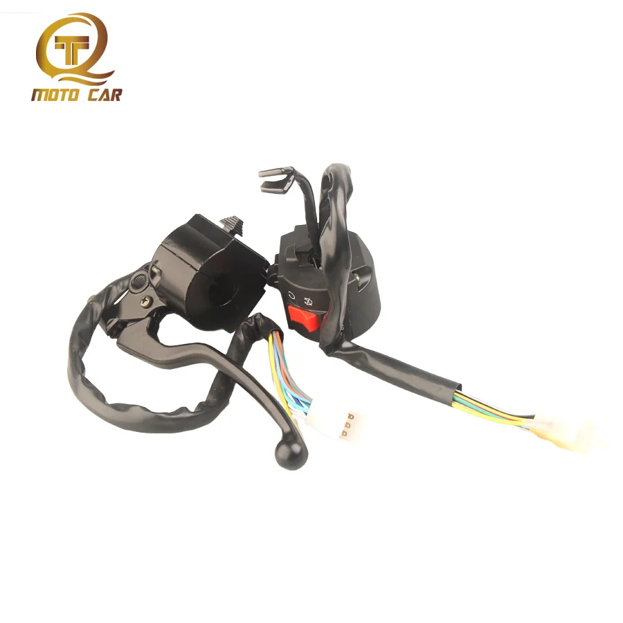 Motorcycle-Aluminum-Handlebar-Hand-Combination-Switch-Turn-Light-Engine ...