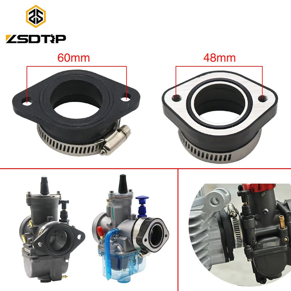 ZSDTRP-Motorcycle-Available-Rubber-Carburetor-Adapter-Inlet-Intake-Pipe ...