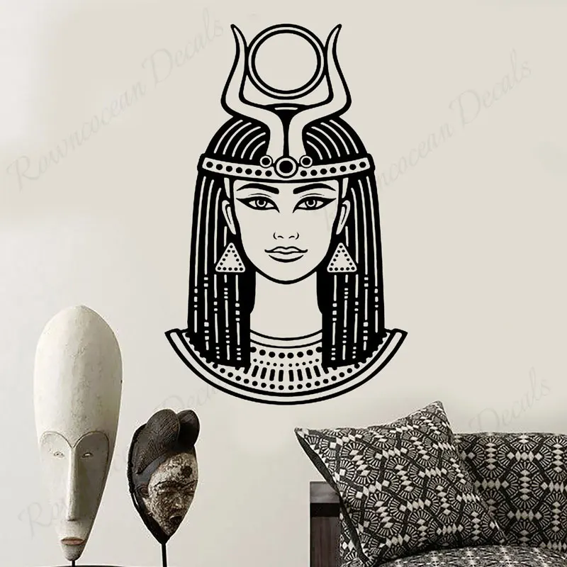 Africa Egyptian Queen Wall Sticker Vinyl Home Decor Living Room Bedroom ...