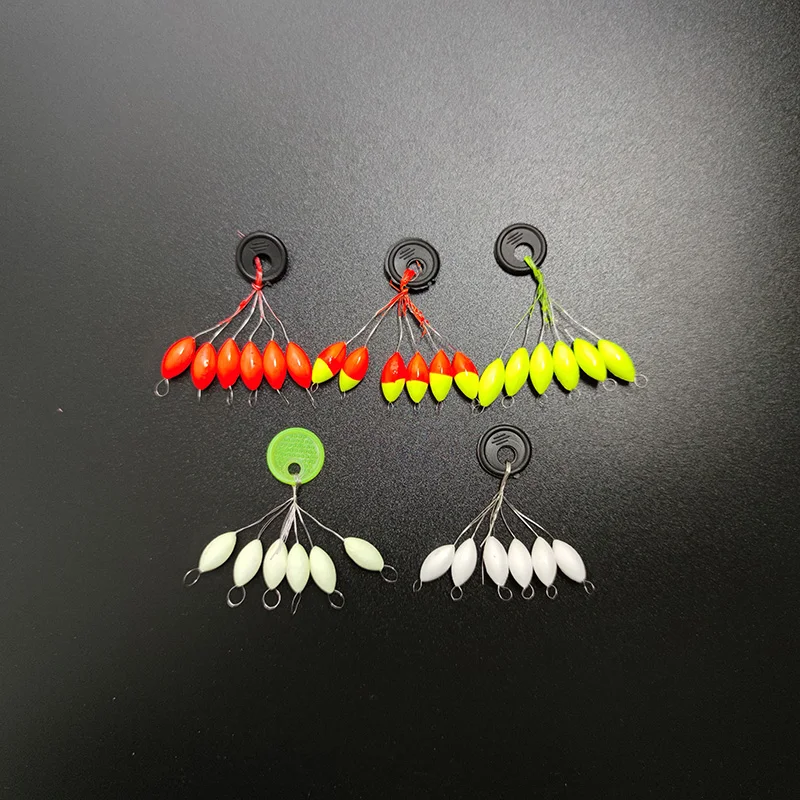 30pcs/lot Olive Fishing Float Seven-star Float L/M/S Size Red/Yellow ...