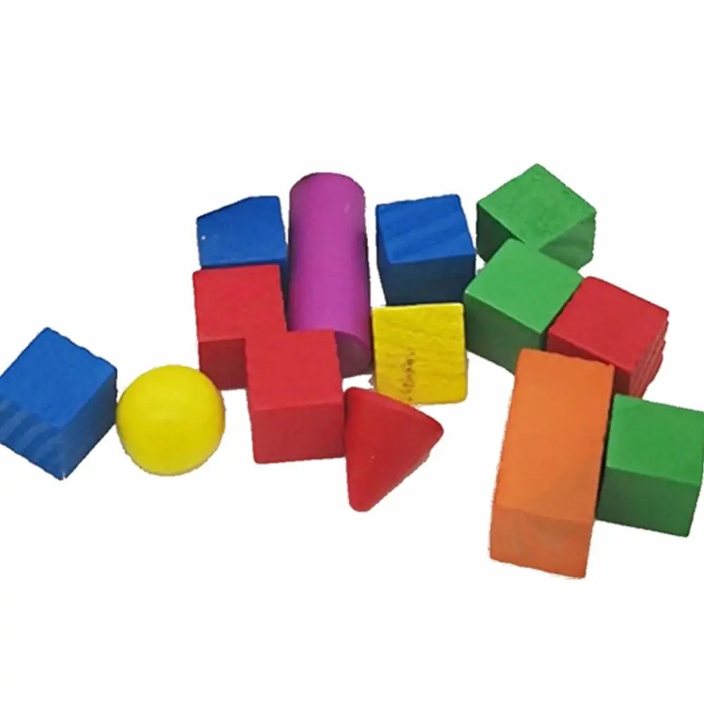 14Pcs-Set-3D-Shapes-Geometric-Solids-Wooden-Colorful-Math-Games-Toys ...