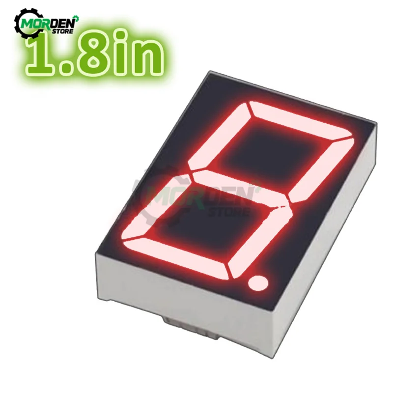 1.8 Inch LED Module Common Cathode 10 Pin 1 Bit 7 Segment 2.2 x 1.5 x 0 ...