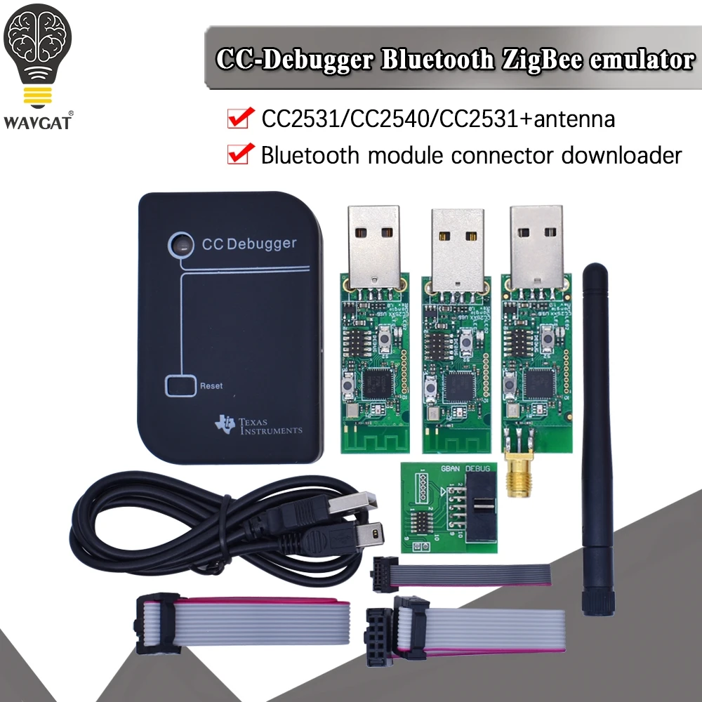 Cc2531 Zigbee Emulator Cc-debugger Usb Programmer Cc2540 Cc2531 Sniffer ...